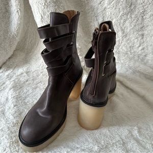 Free People | Shoes | Jesse Cutout Boot Bitter Brown | Poshmark